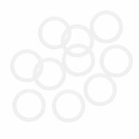 China White 20x17x1.5mm Silicone Sealing Rings For Compressor Valves Pipe Repair for sale