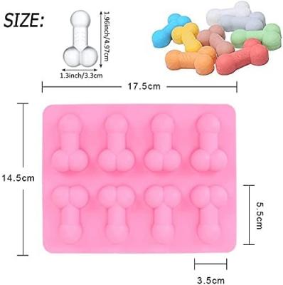 China 8 Cavity Silicone Ice Tray for sale