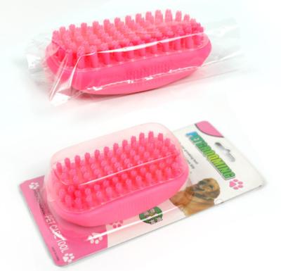 China Mouse style Silicone Pet Brush Dog For Cleaning Hair Massage for sale