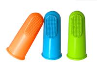 China Food Grade Silicone Soft Pet Finger Toothbrush Oral Cleaning for Cat Dog for sale