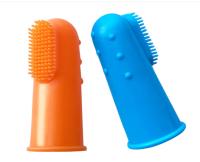 China Food Grade Silicone Soft Pet Finger Toothbrush Oral Cleaning for Cat Dog for sale