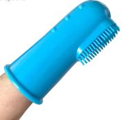 China Food Grade Silicone Soft Pet Finger Toothbrush Oral Cleaning for Cat Dog for sale