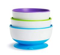 China Washable Silicone Baby Bowl With Suction Cup Base BPA Free For Feeding for sale