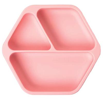 China Infants Suction Silicone Plate Food Grade Divided Tray Plate OEM acceptable for sale