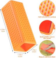 China Reusable Silicone Pet Brush Hollow Cat Hair Remover Brush 4.7inchx1.8inch for sale