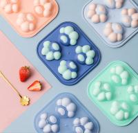 China Cat Claws Covered Silicone Ice Cube Trays Eco Friendly Ice Cube Trays for sale