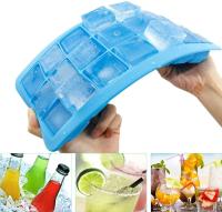 China Reusable 21 Silicone Ice Cube Molds Customized Logo Ice Tray For Freezer for sale