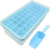 China 36 Nugget Silicone Ice Tray With Lid Ice Container Scoop 9.49x4.76x3.15cm for sale