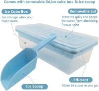 China 36 Nugget Silicone Ice Tray With Lid Ice Container Scoop 9.49x4.76x3.15cm for sale