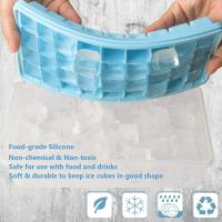 China 36 Nugget Silicone Ice Tray With Lid Ice Container Scoop 9.49x4.76x3.15cm for sale