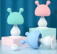 China Mushroom Shape 45g Silicone Baby Teether Prevent Baby Bite Pacify Molar for sale
