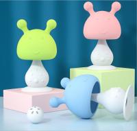 China Mushroom Shape 45g Silicone Baby Teether Prevent Baby Bite Pacify Molar for sale