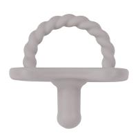 China Soft Nipple Newborn Soothie Pacifier With Handle Three Air Holes for sale