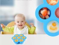China Michi Star 7 Well Silicone Ice Tray Latex Free With Sealed Cover for sale
