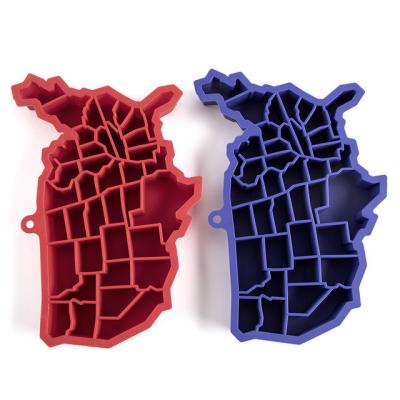 China FDA Food Silicone Ice Cube Trays Sculpture Mold For Whisky for sale