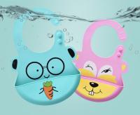 China Washable Silicone Baby Bibs BPA Free Adjustable For Babies Toddlers for sale