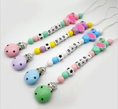 China General Caliber Silicone Baby Pacifier 9in Anti Drop Silicone Pacifier Chain for sale