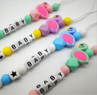 China General Caliber Silicone Baby Pacifier 9in Anti Drop Silicone Pacifier Chain for sale