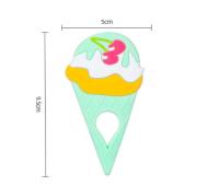 China Ice Cream Silicone Baby Teether Food Grade Newborn Poached Molars CIQ for sale