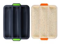 China 6 Cavity Silicone Baking Mold Flexible Refrigerator Safe For Bread for sale