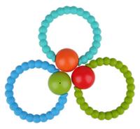 China FDA Sustainable Silicone Baby Teether Washable Phthalates BPA Free for sale