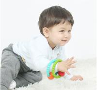 China FDA Sustainable Silicone Baby Teether Washable Phthalates BPA Free for sale