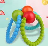 China FDA Sustainable Silicone Baby Teether Washable Phthalates BPA Free for sale