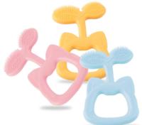 China BPA Free Silicone Baby Teether Anti Bacterial Non Toxic Baby Growing Teeth for sale