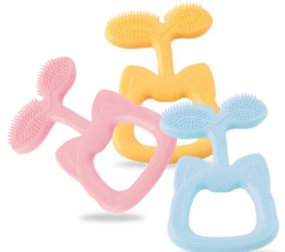 China BPA Free Silicone Baby Teether Anti Bacterial Non Toxic Baby Growing Teeth for sale