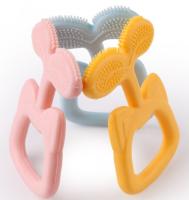 China BPA Free Silicone Baby Teether Anti Bacterial Non Toxic Baby Growing Teeth for sale