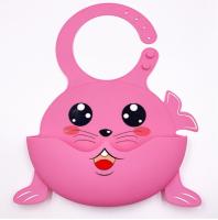 China Anti Bacterial Silicone Baby Bibs Washable Soft Keeps Stains Off for sale