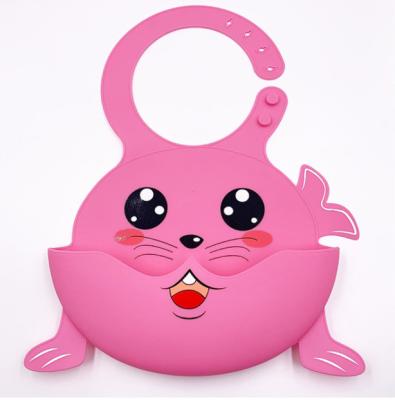 China Anti Bacterial Silicone Baby Bibs Washable Soft Keeps Stains Off for sale