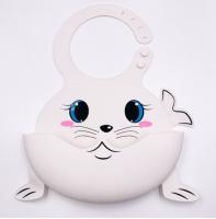 China Anti Bacterial Silicone Baby Bibs Washable Soft Keeps Stains Off for sale