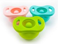 China FDA Nipple Baby Silicone Pacifier Duck Shaped Dishwasher Safe Hygienic for sale