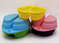 China FDA Silicone Collapsible Dog Bowls BPA Free Dishwasher Safe Non Toxic for sale