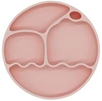 China Boiled Sterilized Silicone Baby Plate Self Feeding Washable For Tables for sale