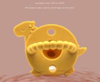China Food Silicone Baby Pacifier Dinosaur Head Orthodontic Nipple for sale