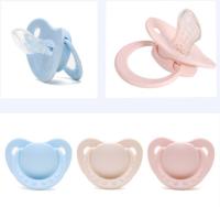 China FDA PP Silicone Baby Pacifier Raised Texture Food Grade 5.2×3.5cm for sale
