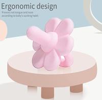 China Non Toxic Baby Silicone Pacifier Flower Shaped BPA Free Massage Gums for sale