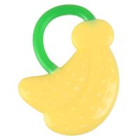 China Sensory Pacifier Silicone Baby Teether 30g Fruit Shape Non Toxic With Handle for sale