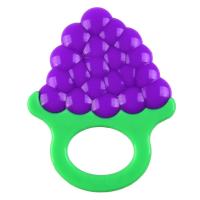 China Sensory Pacifier Silicone Baby Teether 30g Fruit Shape Non Toxic With Handle for sale