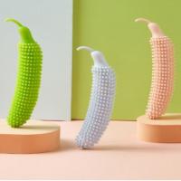 China 14×4cm Silicone Dog Toys Pet Molars Non Hazardous Eec Sustainable for sale