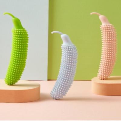 China 14×4cm Silicone Dog Toys Pet Molars Non Hazardous Eec Sustainable for sale