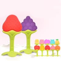 China BPA Free 35g Baby Silicone Teething Toys Sensory Pacifiers Fruit Shaped for sale