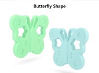 China Butterfly Shaped Food Silicone Teether BPA Bisphenol Free For Babies for sale