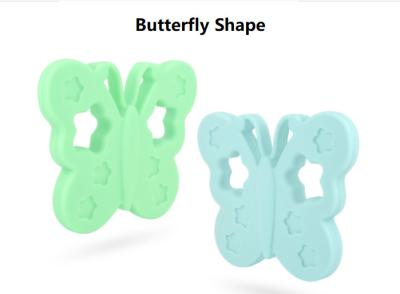 China Butterfly Shaped Food Silicone Teether BPA Bisphenol Free For Babies for sale