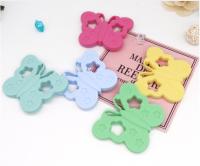 China Butterfly Shaped Food Silicone Teether BPA Bisphenol Free For Babies for sale