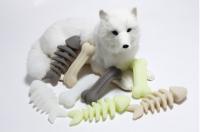 China Sustainable Chew Silicone Dog Toy 14×6cm CIQ Customized Color for sale