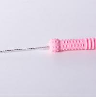 China Food Silicone Hollow Tooth Tube Stick Gum Toy 17×2cm Hypoallergenic for sale