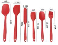 China Silicone Spatula Silicone Kitchen Utensils BPA Free 480F Heat Resistant 11x2 Inch for sale